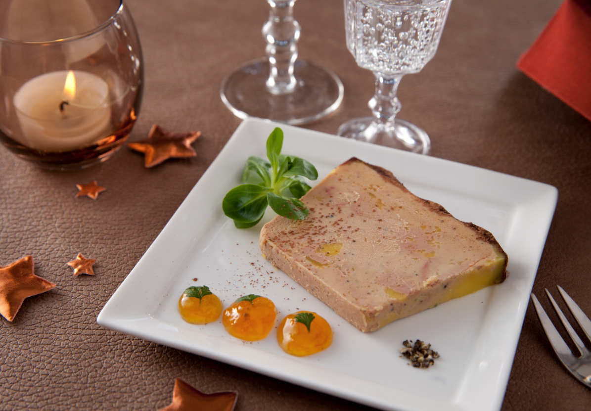 Recette Terrine Vichy Celestins De Foie Gras Mi Cuit Aux Abricots Et Cacao